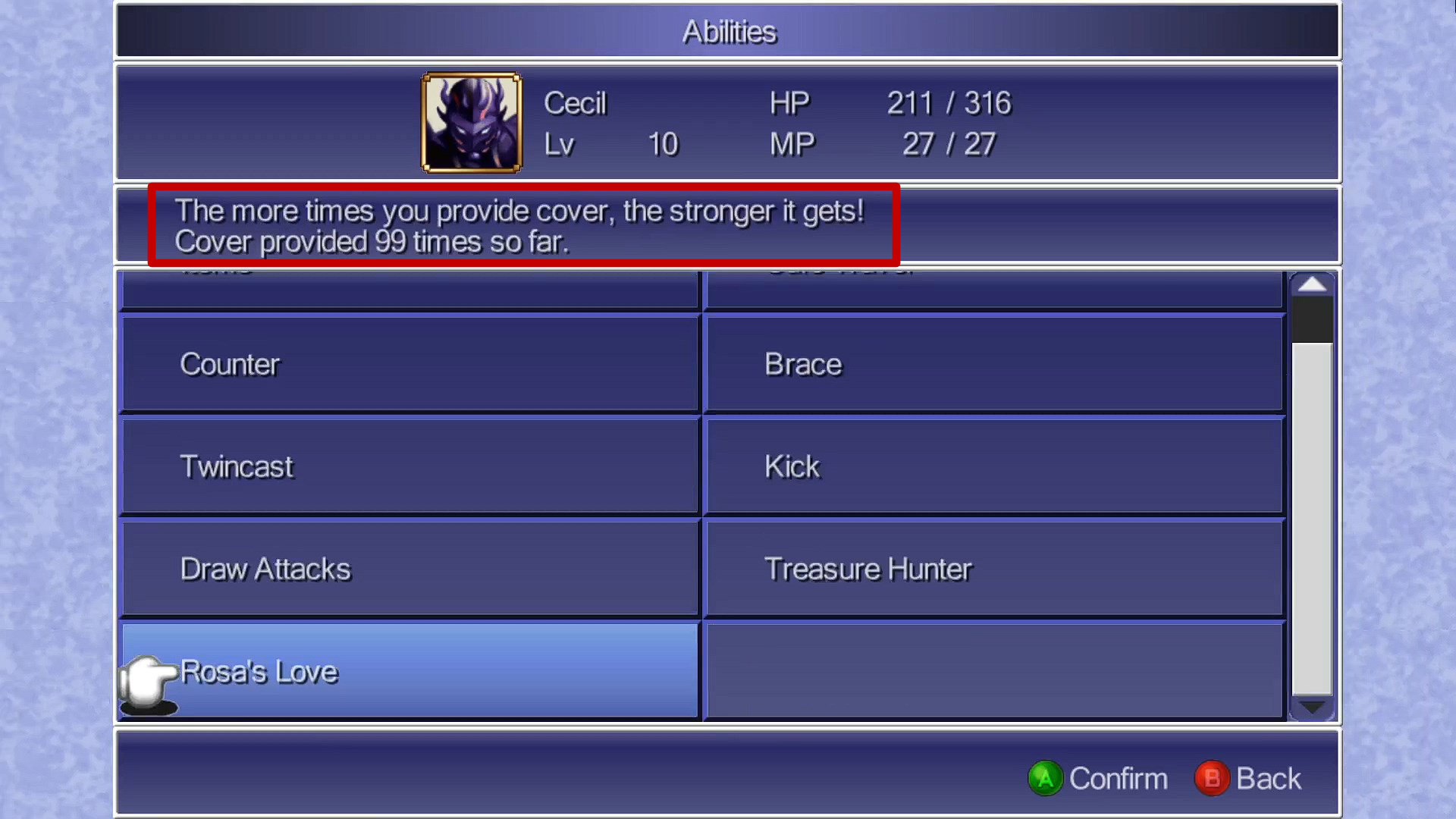 55. Maxing Love Augment Stat (Optional) - Final Fantasy IV (3D Remake)