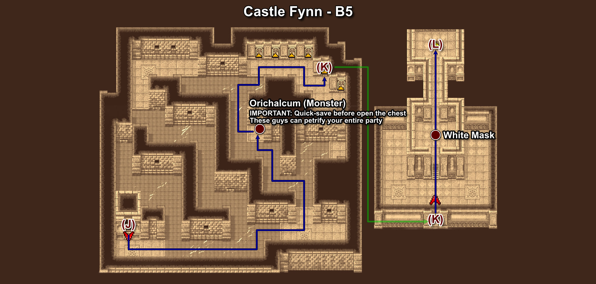 22. Castle Fynn - Basement - Final Fantasy II Pixel Remaster
