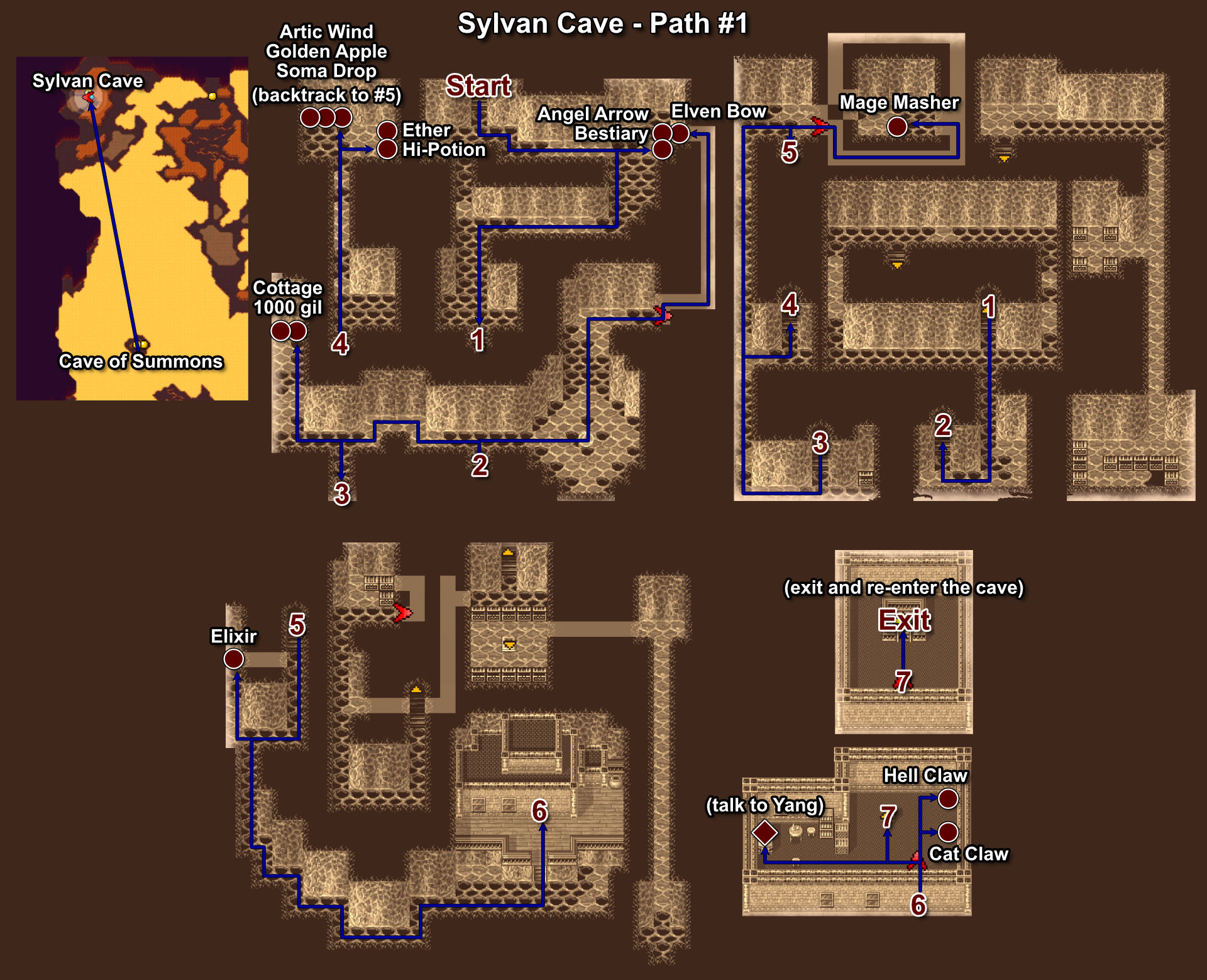 29. Sylvan Cave - Treasures (Optional) - Final Fantasy IV Pixel Remaster