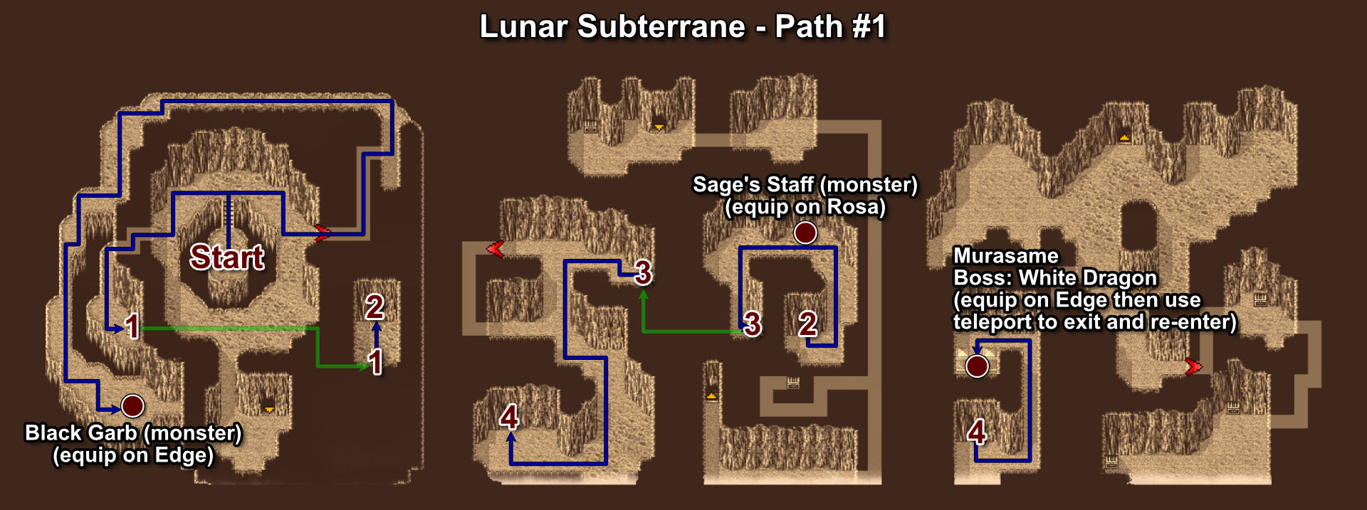 42. Lunar Subterrane - Side Path - Final Fantasy IV Pixel Remaster